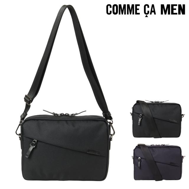 コムサメン ショルダーバッグ 横型 ポーチ メンズ 7134 OBLIQUE オブリック COMME CA MEN 軽量 速乾性 カジュアル お出掛け トラベル 旅行 シンプル