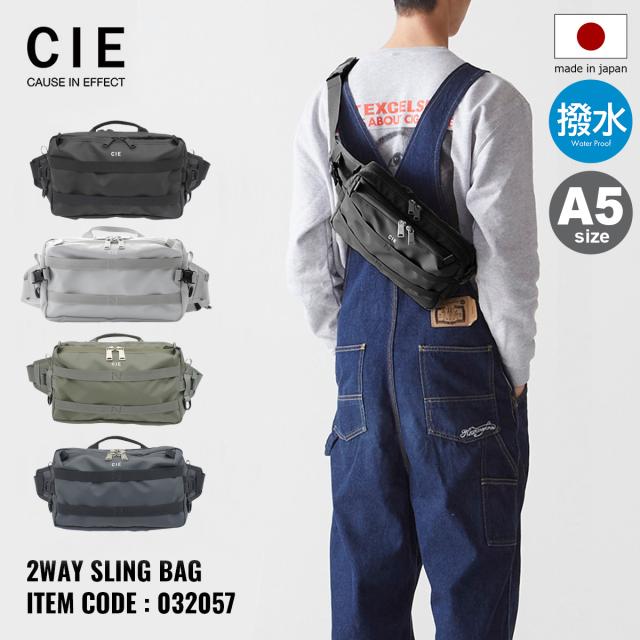 【レビュー投稿で+5％還元】CIE ボディバッグ GRID3 2WAY SLING BAG メンズ レディース 032057 シー グリッド3 | ショルダーバッグ 斜めがけ ナイロン A5対応 防水 撥水 軽量 日本製 sh_of agesugi_sfa クリスマス_mp クリスマス_wp
