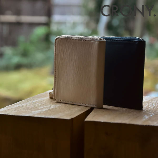 【レビュー投稿で+5％還元】クルニー 財布 L字ファスナー ミニウォレット ハーフジップ メンズ レディース 日本製 CRNU-01CRONY. 牛革 レザー クリスマス_mp クリスマス_wp