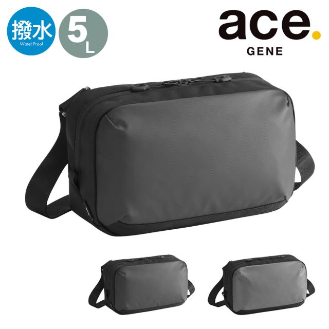 【レビュー投稿で+5％還元】エースジーン ショルダーバッグ メンズ 撥水 バッグ カジュアル ワンショルダー 5L ミニマル 68792 ラグレンティスクロス ace.GENE お出掛け 旅行 トラベル クリスマス_mp
