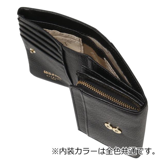 レビュー投稿で+5％還元】ゴールドファイル 財布 二つ折り 本革