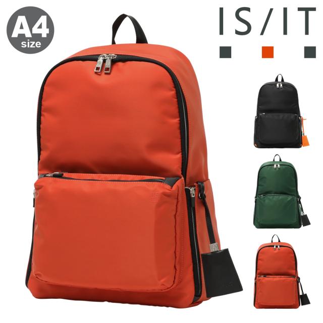 【レビュー投稿で+5％還元】イズイット リュック A4 メンズ 936712 フロント ISIT IS/IT デイパック バックパック リュックサック 通勤 通学 クリスマス_mp