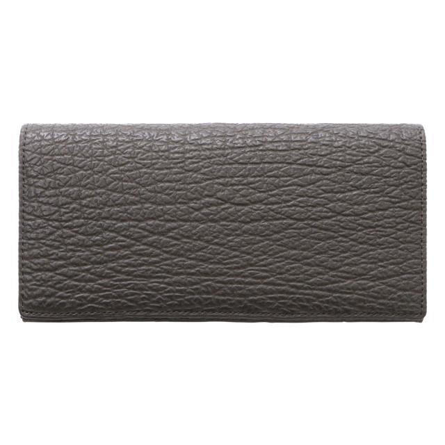 レビュー投稿で+5％還元】イズイット 長財布 かぶせ サメ革 鮫革 本革