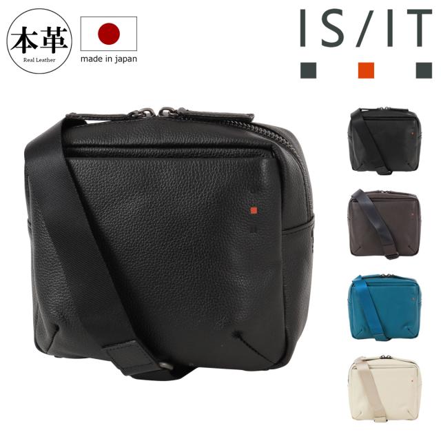【レビュー投稿で+5％還元】イズイット ショルダーバッグ ミニショルダー 肩掛け カジュアル お出掛け 旅行 シンプル 小さめ コンパクト メンズ レディース 日本製 960101 トラニオン ISIT IS/IT 牛革 レザー クリスマス_mp クリスマス_wp