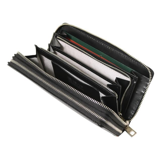 レビュー投稿で+5％還元】イズイット 長財布 ラウンドファスナー