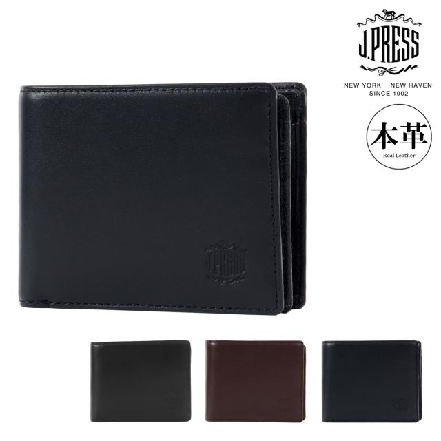 【レビュー投稿で+5％還元】ジェイプレス 二つ折り財布 シープ×ゴード メンズ 7762 J.PRESS ベラ付き札入れ 羊革 やぎ革 レザー 開運 一粒万倍日 sh_of agesugi_sfa クリスマス_mp