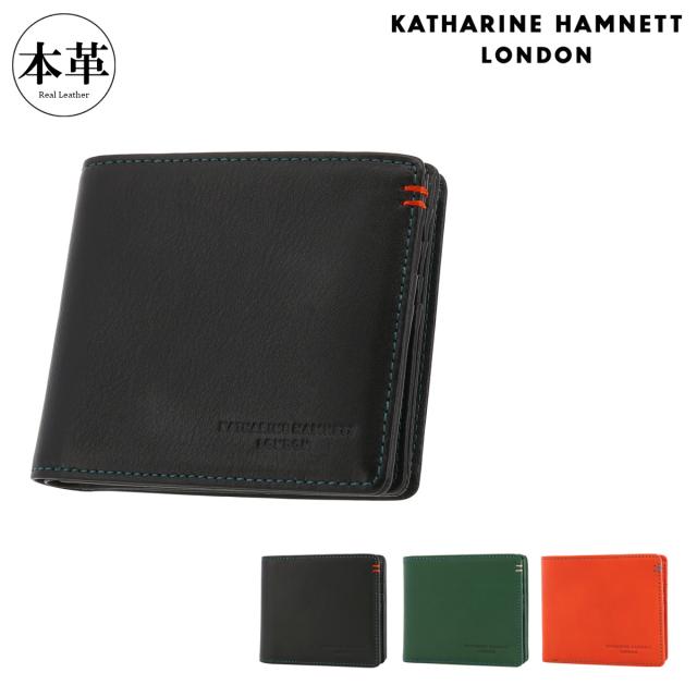 【レビュー投稿で+5％還元】キャサリンハムネット 二つ折り財布 本革 メンズ 490-50701 MINERAL KATHARINE HAMNETT 牛革 開運 一粒万倍日 クリスマス_mp