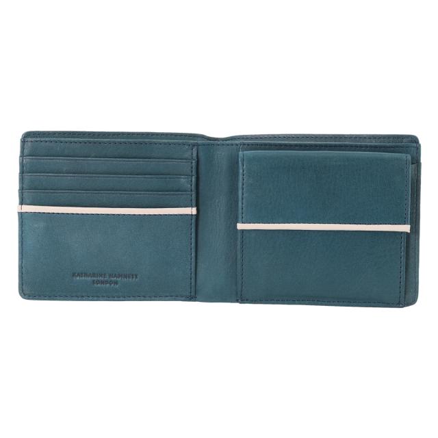 レビュー投稿で+5％還元】キャサリンハムネット 二つ折り財布 ソフト