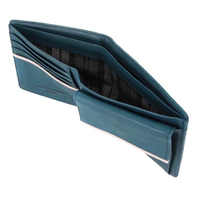 レビュー投稿で+5％還元】キャサリンハムネット 二つ折り財布 ソフト