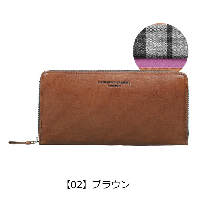 レビュー投稿で+5％還元】キャサリンハムネット 長財布 ラウンド
