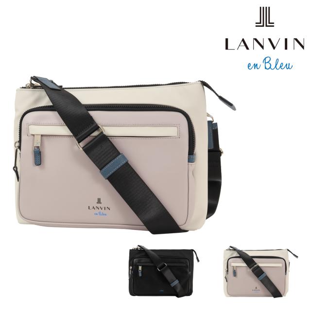 【レビュー投稿で+5％還元】ランバンオンブルー ショルダーバッグ 斜め掛け 横型 メンズ 515112 ドレッセ LANVIN en Bleu カジュアル 耐水性 クリスマス_mp
