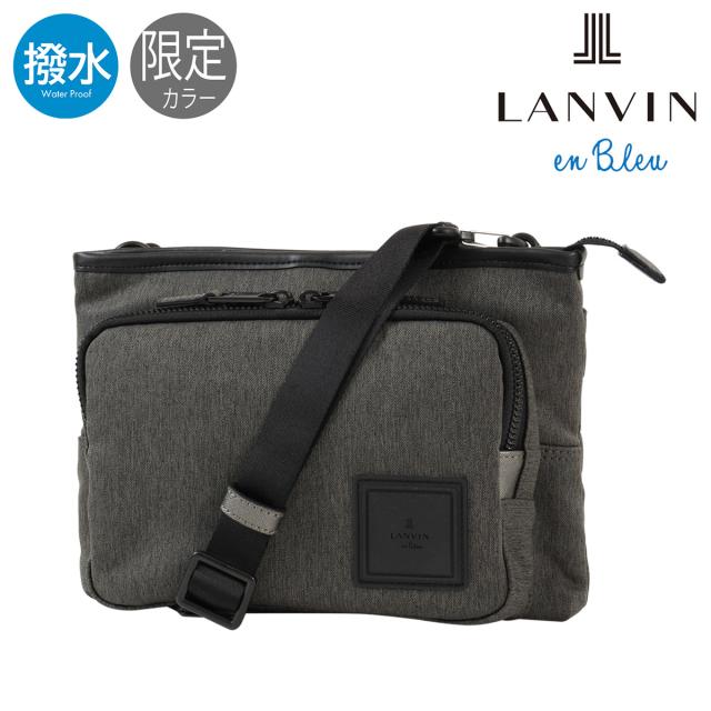 【レビュー投稿で+5％還元】ランバンオンブルー ショルダーバッグ サコッシュ 横型 カジュアル 期間限定カラー 2024AW限定素材 撥水 メンズ 541181 ショート LANVIN en Bleu クリスマス ギフト ブランド プレゼント 紳士 クリスマス_mp