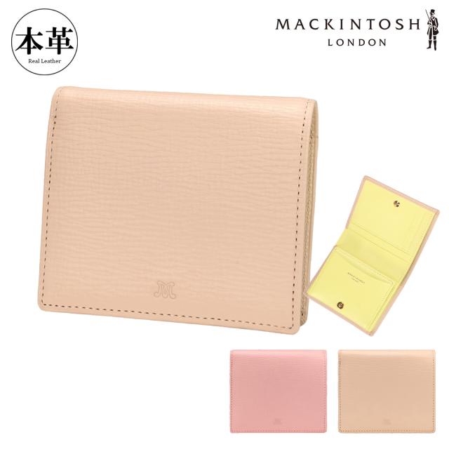 【レビュー投稿で+5％還元】マッキントッシュロンドン 二つ折り財布 レディース 5060123 ＥＭ  MACKINTOSH LONDON 牛革 本革 レザー クリスマス_mp クリスマス_wp
