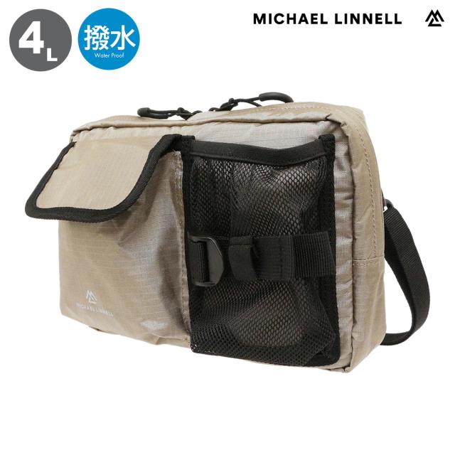 【レビュー投稿で+5％還元】マイケルリンネル ミニショルダーバッグ メンズMLRT-07 MICHAEL LINNELL ショルダーバッグ ミニショルダー 斜め掛け ナイロン 4L 軽量 撥水 通勤 通学 旅行 トラベル アウトドア クリスマス_mp