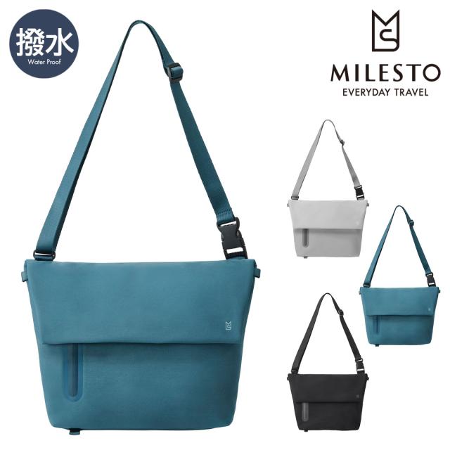 【レビュー投稿で+5％還元】ミレスト ショルダーバッグ 撥水 防水 リキッド メンズ レディース MLS946 リキッド LIKID MILESTO｜メッセンジャーバッグ フラップ 斜めがけ ななめ掛け 大容量 通学 自転車 旅行 通勤 防災 アウトドア キャリーオンバッグ