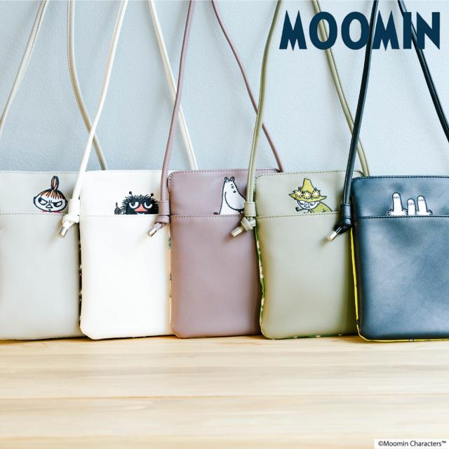 【レビュー投稿で+5％還元】ムーミン スマホショルダー レディース 30009 Moomin ポシェット 軽量 スマホポーチ ショルダーバッグ お財布ショルダー キャラクター クリスマス_mp クリスマス_wp