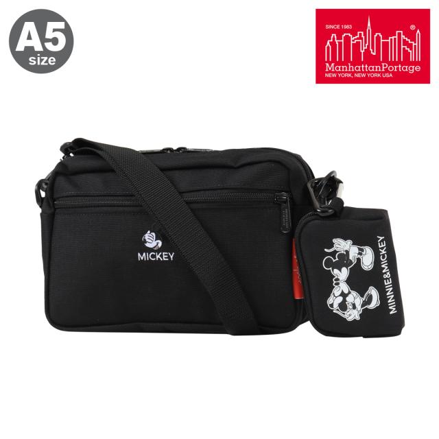 【レビュー投稿で+5％還元】マンハッタンポーテージ ショルダーバッグ コラボ ミッキーマウス A5 メンズ レディース MP1404LMIC24 manhattanportage クリスマス_mp クリスマス_wp