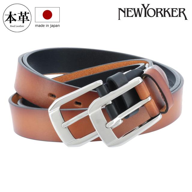 【レビュー投稿で+5％還元】ニューヨーカー ベルト メンズ NY-5060119 日本製 NEWYORKER ピンタイプ ビジネス カジュアル フォーマル 牛革 本革 レザー クリスマス_mp