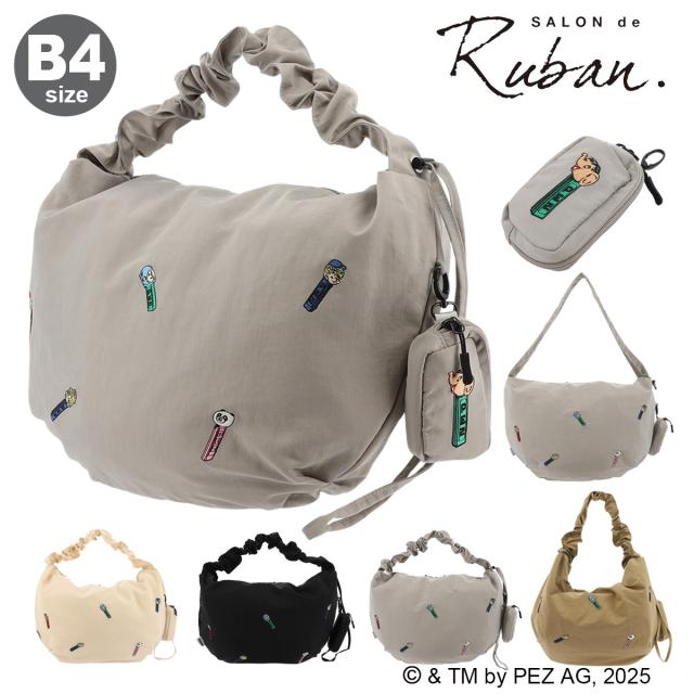 【レビュー投稿で+5％還元】サロン ド ルヴァン ペッツ ショルダーバッグ レディースRBB-249 SALON de RUBAN PEZ | ポーチ付き B4 ナイロン クリスマス_mp クリスマス_wp