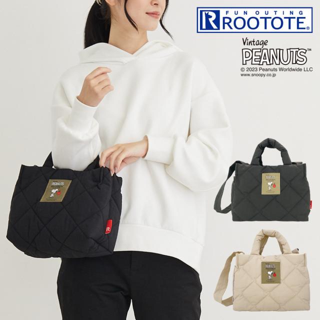【レビュー投稿で+5％還元】ルートート トートバッグ ピーナッツ PEANUTS レディース 8340 ROOTOTE ショルダーバッグ 軽量 無地 キルティの通販はau PAY マーケット ...