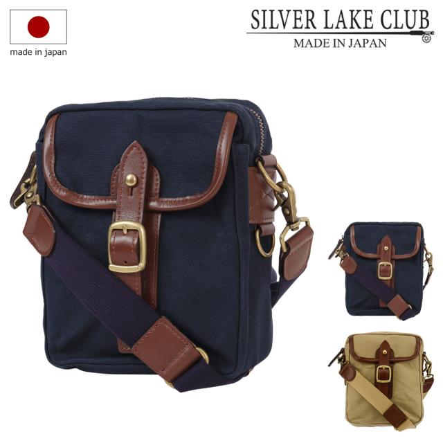【レビュー投稿で+5％還元】シルバーレイククラブ ショルダーバッグ ミニショルダー カジュアル 縦型 コンパクト ちいさめ メンズ 日本製 130136 帆布 SILVER LAKE CLUB お出掛け 旅行 クリスマス_mp