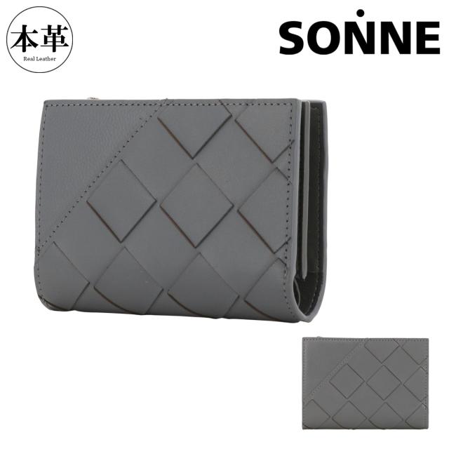【レビュー投稿で+5％還元】ゾンネ 二つ折り財布 エンリッチ メンズ SOER002 SONNE ENRICH ミドルウォレット 財布 折り畳み カード収納 コンパクト 本革 牛革 レザー 開運 一粒万倍日 sh_of agesugi_sfa クリスマス_mp