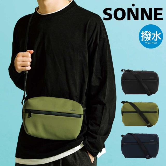 【レビュー投稿で+5％還元】ゾンネ ショルダーバッグ  メンズ TRIM トリム  sosl004 SONNE ミニショルダー 横型 斜め掛け 撥水 sh_of agesugi_sfa クリスマス_mp
