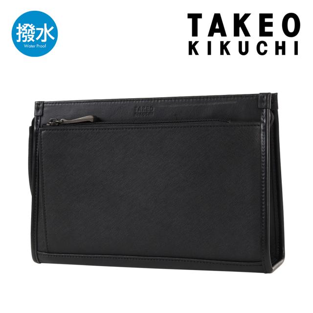 【レビュー投稿で+5％還元】タケオキクチ クラッチバッグ ポーチ マルチポーチ セカンドバッグ 冠婚葬祭 シンプル きれいめ メンズ 271202 ナビ TAKEO KIKUCHI コンパクト カジュアル フォーマル 撥水 クリスマス_mp