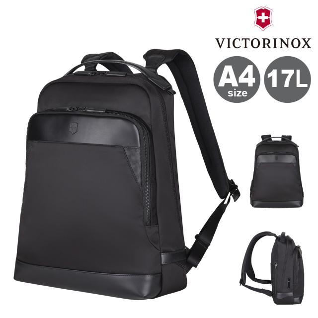 【レビュー投稿で+5％還元】ビクトリノックス リュック A4 17L メンズ ブラック 611804 ALOX NERO アロックス ネロ VICTORINOX ビジネスバッグ バックパック リュックサック ビジネスリュック クリスマス_mp