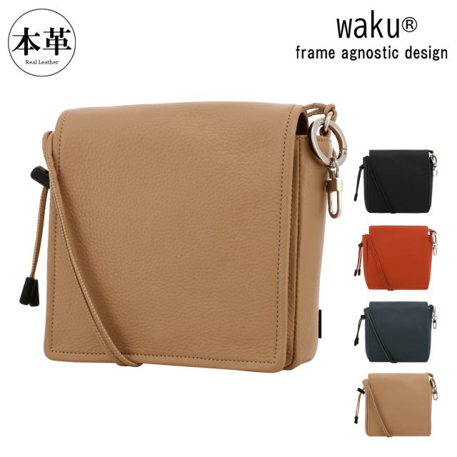 【レビュー投稿で+5％還元】ワク ショルダーバッグ ミニショルダー メンズ WK-004 waku | 牛革 レザー クリスマス_mp