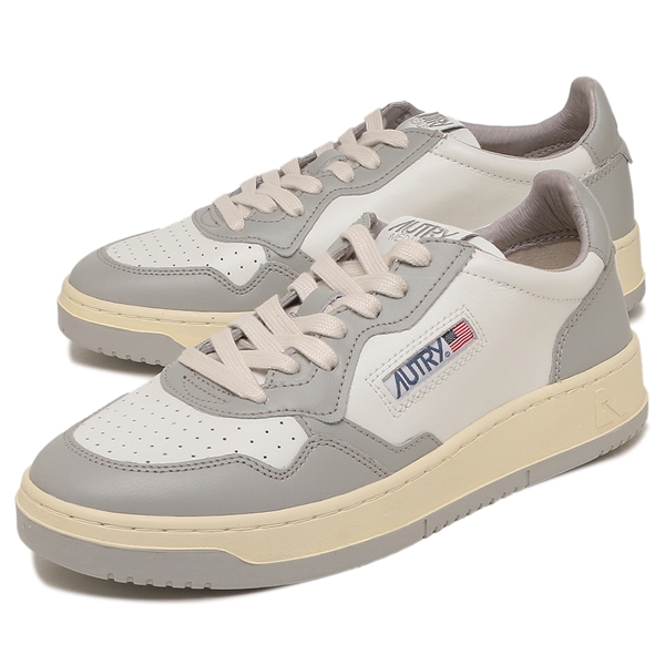 オートリー スニーカー メダリスト ホワイト グレー メンズ AUTRY AULM WB10