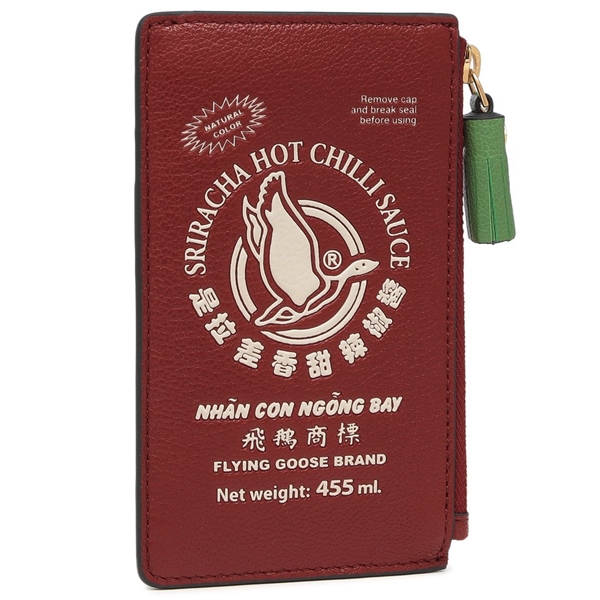 アニヤハインドマーチ フラグメントケース 小銭入れ シラチャソース カードケース レッド レディース ANYA HINDMARCH 5050925200943