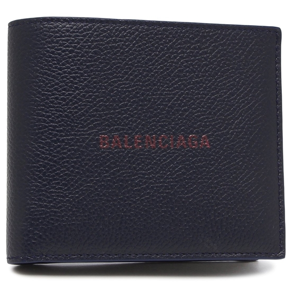 バレンシアガ 二つ折り財布 ネイビー メンズ BALENCIAGA 594315 1IZI3 4666