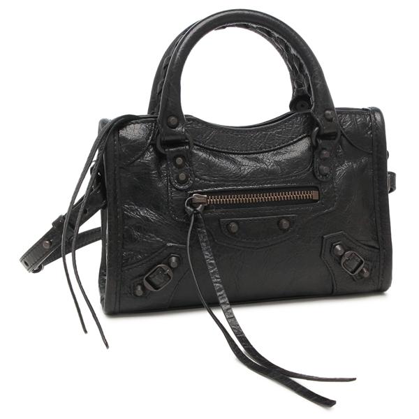 バレンシアガ ハンドバッグ ショルダーバッグ ル シティ ミニバッグ ブラック レディース BALENCIAGA 8196712 ABEK 1000