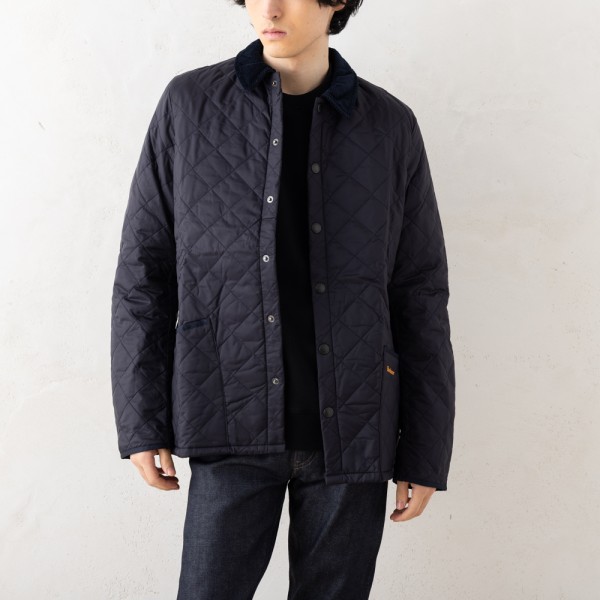 バブアー ジャケット キルティングブルゾン ネイビー メンズ Barbour MQU0240 NY92 HERITAGE LISDDESALE QUILT NAVY