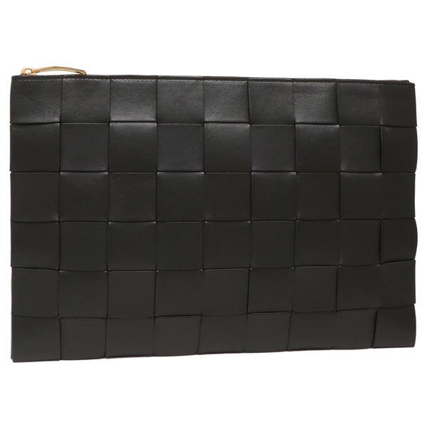 ボッテガヴェネタ ポーチ カセット フラットポーチ ブラック レディース BOTTEGA VENETA 651409 VCQC1 8425