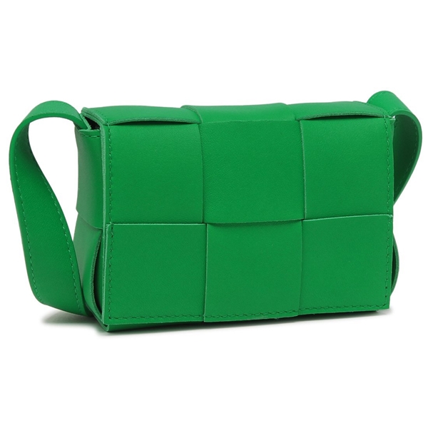 ボッテガヴェネタ ショルダーバッグ ミニ カセット クロスボディ グリーン レディース BOTTEGA VENETA 666688 VMAY1 3722