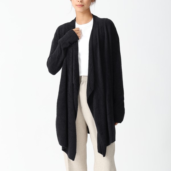 ベアフット ドリームス カーディガン ボレロ コージーシックライト ブラック レディース BAREFOOT DREAMS B903 015
