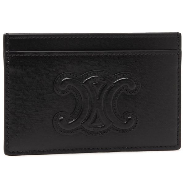 セリーヌ カードケース 定期入れ トリオンフ ブラック メンズ レディース ユニセックス CELINE 10B703EMH 38NO