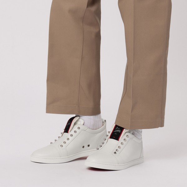クリスチャンルブタン スニーカー スリッポン ホワイト メンズ Christian Louboutin 3200465 WH01
