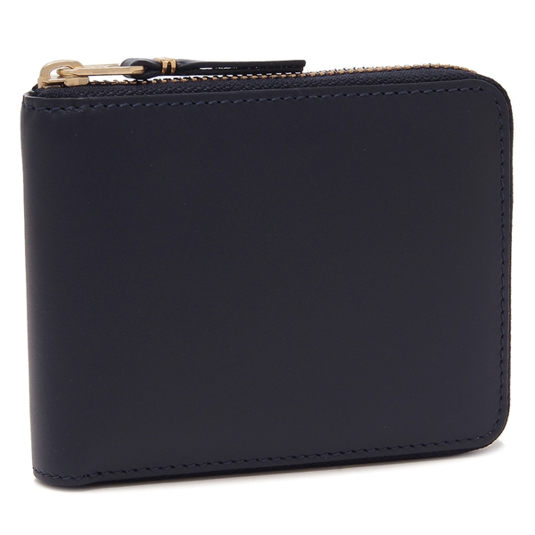 コムデギャルソン 二つ折り財布 ミニ財布 ネイビー メンズ レディース ユニセックス COMME des GARCONS SA7100