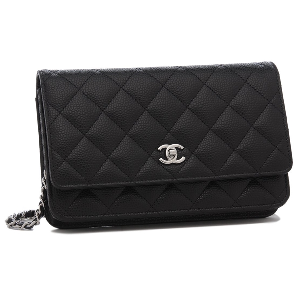 シャネル ショルダーバッグ マトラッセ ココマーク CCマーク チェーンウォレット ブラック レディース CHANEL AP4241 Y01588 C3906