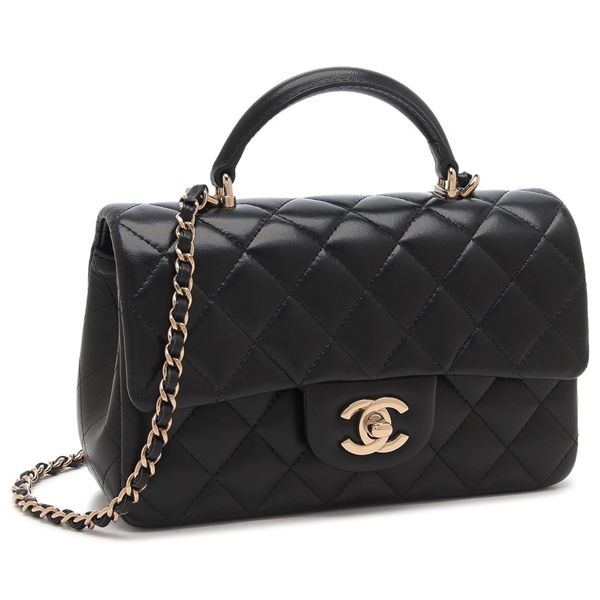 シャネル ショルダーバッグ ハンドバッグ マトラッセ CCロゴ ブラック レディース CHANEL AS2431 B06660 94305