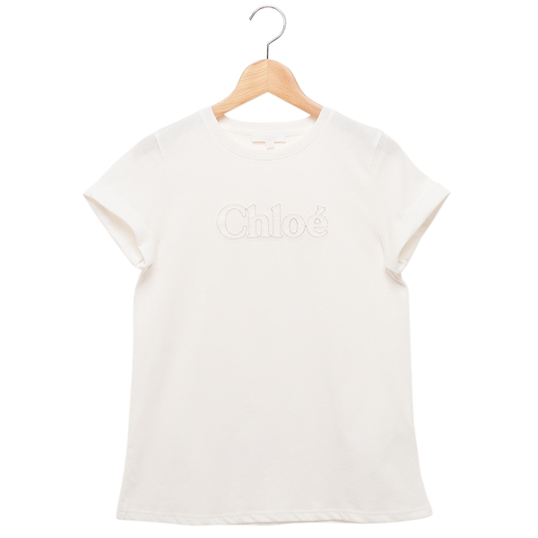 クロエ Tシャツ カットソー 子供服 ホワイト ガールズ CHLOE C20110 117