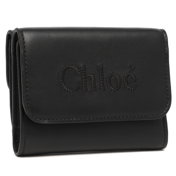 クロエ 三つ折り財布 クロエセンス ミニ財布 ブラック レディース CHLOE CHC23AP874I10 001