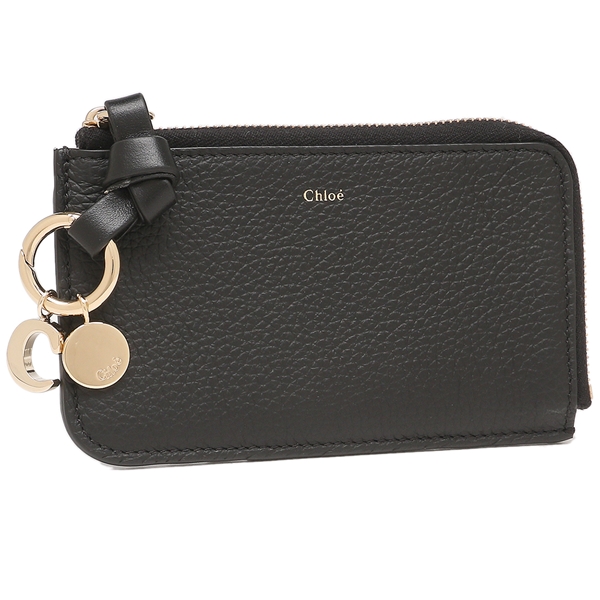 クロエ ケース アルファベット カードケース ブラック レディース CHLOE CHC21WP944F57 CHC17AP944H9Q 001
