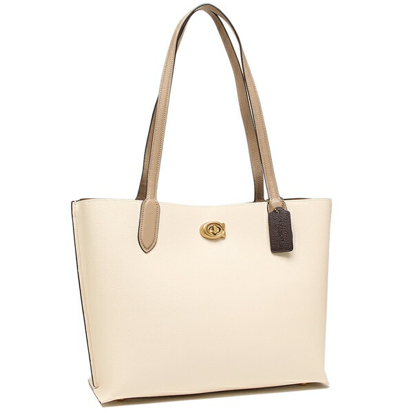 【訳ありアウトレット】コーチ トートバッグ ウィロウ ホワイト ベージュ レディース COACH C0691 B4CAH WILLOW TOTE CHALK MULTI【ラッピング不可商品】