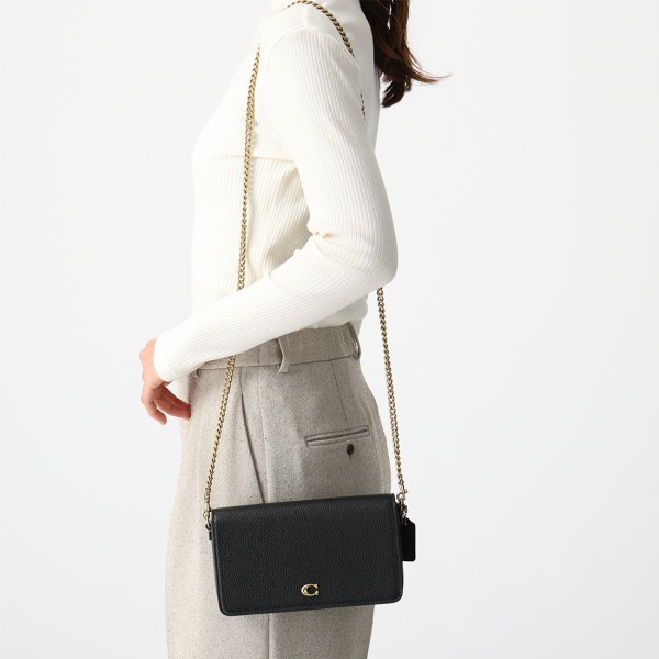 COACH コーチ ショルダーバッグ ESSENTIALエッセンシャル ブラック レディース CAO01 B4BK