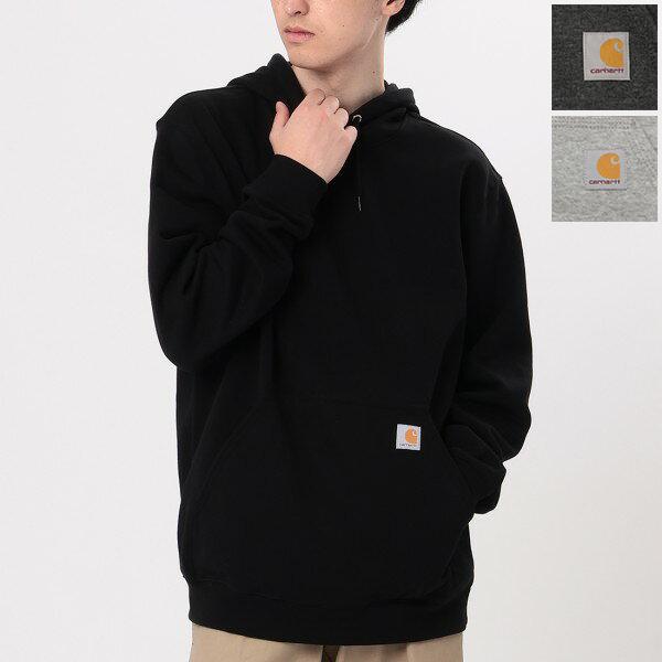 カーハート パーカー フーディー ミッドウェイトフードスウェット ワンポイント チャコールメンズ レディース Carhartt K121