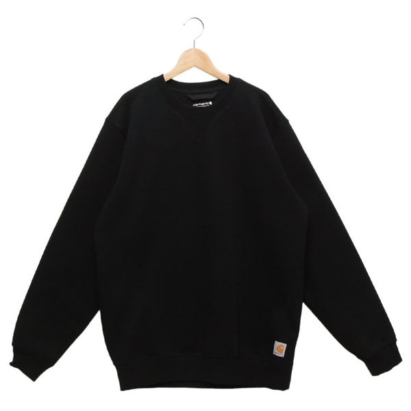 カーハート Tシャツ カットソー ミッドウェイトクルーネックスウェット ワンポイント ブラック メンズ レディース  Carhartt K124